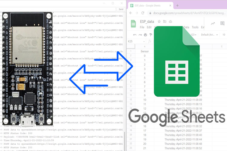 ESP32 Data Logging To Google Sheets With Google Scripts